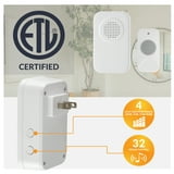 Newhouse Hardware Wireless WCMP Door Chime Kit with Remote, 150 ft ...