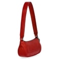 No Boundaries Women's Fashion Moto Shoulder Bag, Carmine Red - Walmart.com