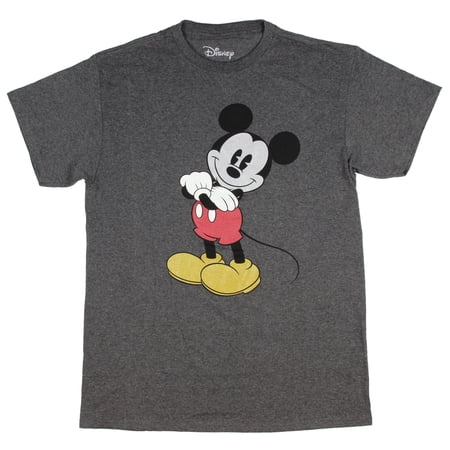 Disney Mickey Mouse T Shirt Glitter Foil Graphic Men's Cartoon ...