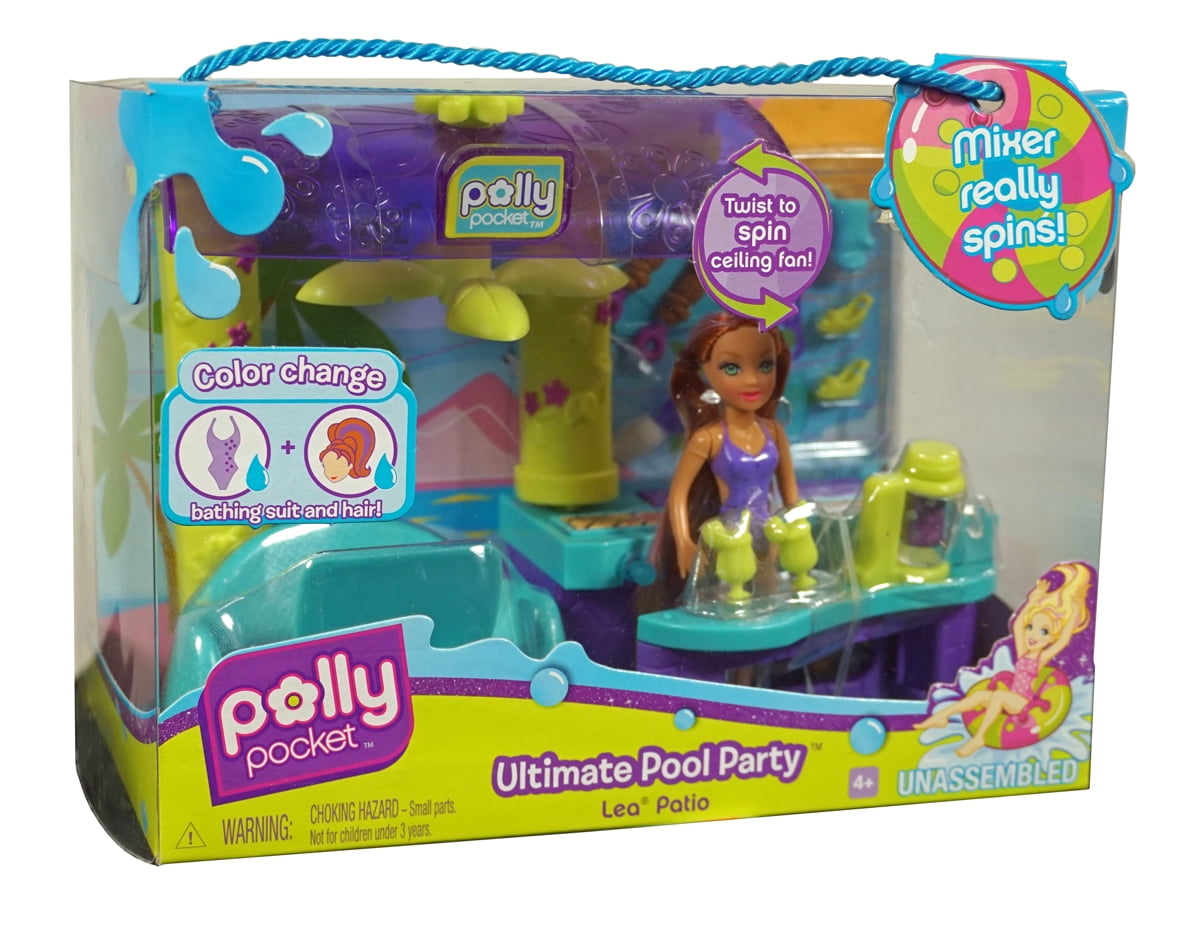 Polly Pocket Ultimate Pool Party Playset - Lea Patio - Walmart.com