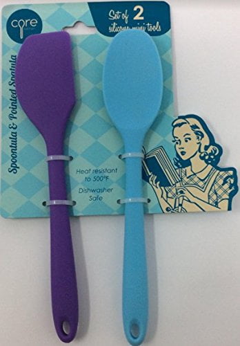 core Kitchen 2-pc Set of Silicone Mini Utensil Set - Pointed Spatula ...