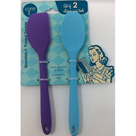 core Kitchen 2-pc Set of Silicone Mini Utensil Set - Pointed Spatula ...