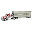 First Gear DCP 1/64 Peterbilt 379 & 2 Pup Flatbeds with Hay Loads, 2024 ...