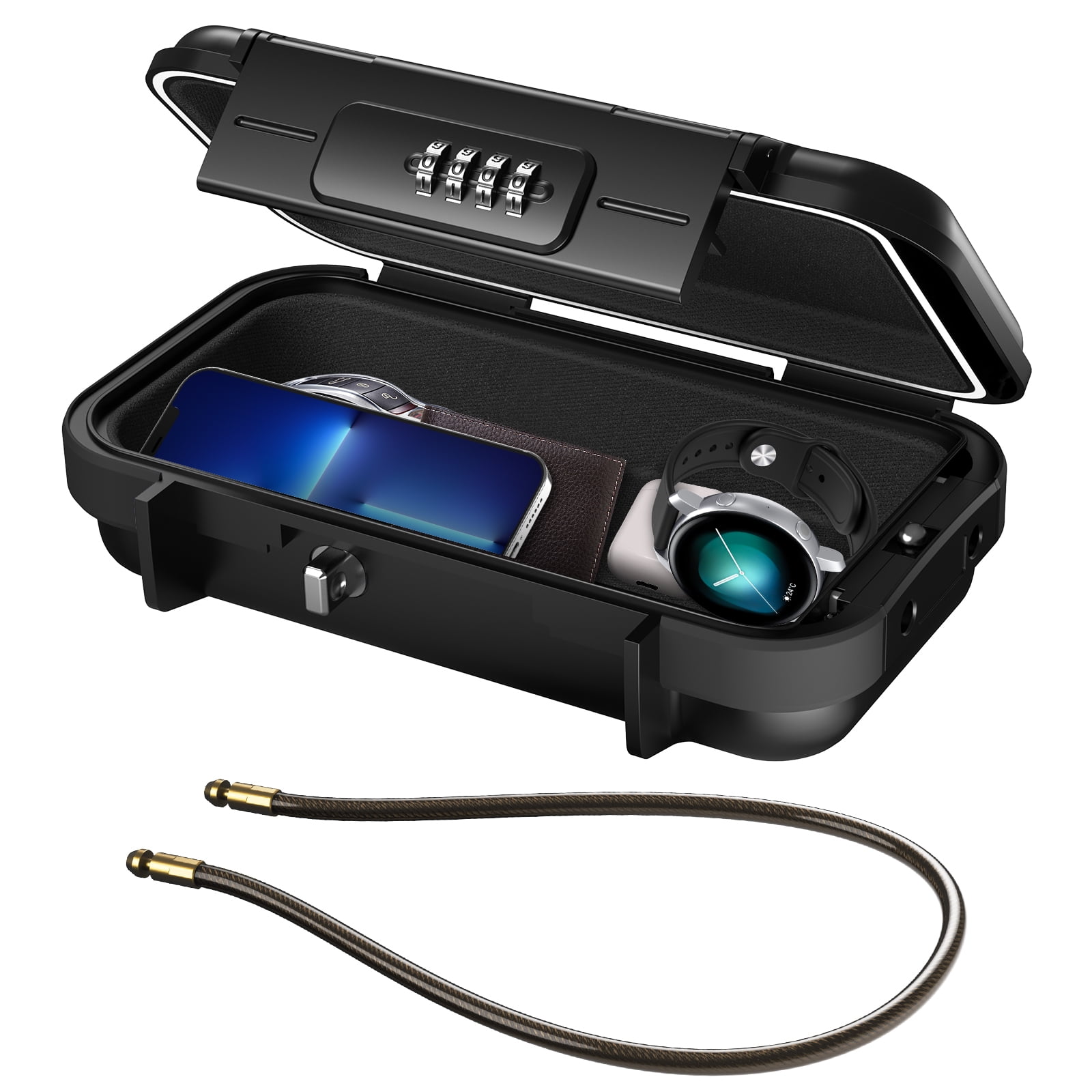 ORIA Portable Safe Box, Combination Security Case LockBox with Code ...