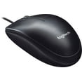 Logitech 910-001601 M100 USB Optical Wired Mouse (Black) - Walmart.com