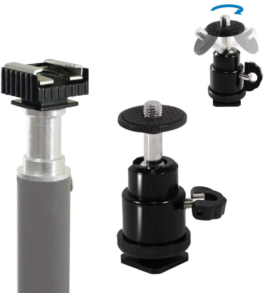 LS Photography 360 Degree Swivel Mini Ball Head Camera Tripod Mounting ...