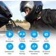 EJEAS Q2 Motorcycle Helmet Bluetooth Intercom Headset with Control Bar ...