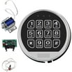 Walmart: Chrome Electronic Gun Safe Lock Replacement with Solenoid Lock ...