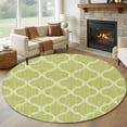 7ft Round Rug Grass Green Morocco Area Rugs for Living Room Bedroom ...