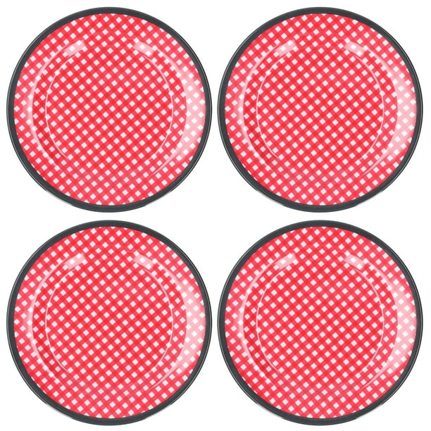 Salad Dish,4Pcs 9in Salad Dish Food Plate Fruit Plate Built for the ...