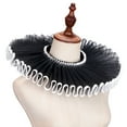 Elizabethan Neck Ruff Detachable Collar Dickens Ruff Neck Clown Collar ...