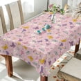 60x90in Square Printed Tablecloth Easy-Care Decorative Table Cloth for ...