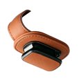 Clip Type PU Leather Car Sunglasses Holder, Sun Visors Eyeglass Clip ...