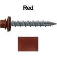 Metal Roofing Screws: (1000) 10 x 1-1/2" Red Hex Head Sheet Metal Roof ...