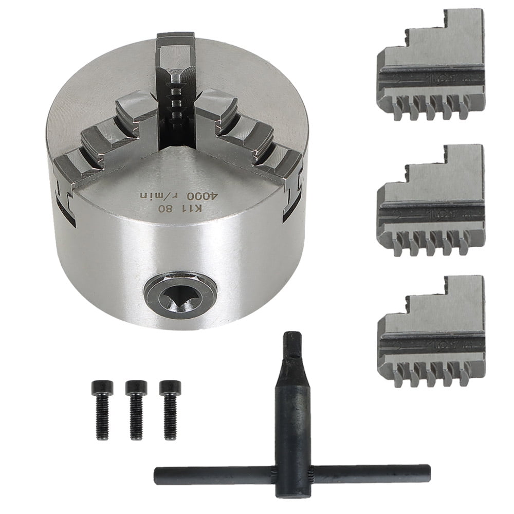 ALL-CARB 3" Lathe Chuck K11-80 3 Jaw Self-Centering Milling Machine CNC ...