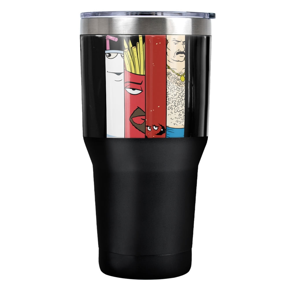 Aqua Teen Hunger Force Group Tiles Stainless Steel Tumbler 30 oz Coffee ...