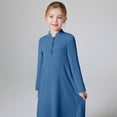 Dianli Gifts Girls Ramadan Dress Set Modest Long-Sleeve Round-Neck ...