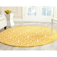 SAFAVIEH Cambridge Julian Geometric Wool Area Rug, Gold/Ivory, 8' x 8 ...