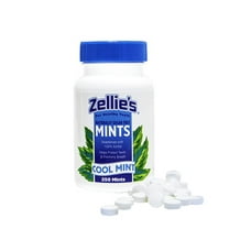 Zellie's Cool Mint Xylitol Candy Mints Jar, 250 Ct for Healthy Mouth ...