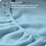 Bare Home Polar Fleece Fitted Bottom Sheet Light Blue Twin XL - Walmart.com
