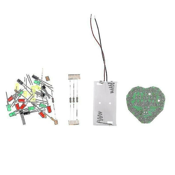 1 juego de kits de luces LED de colores con forma de corazón de amor ...