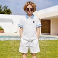Boy Children'S Tops and Blouses Style Short Sleeve Turn Collar Comfort ...