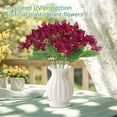 6PC Hot Pink Minibee UV Resistant Artificial Flower Fake Plant No ...