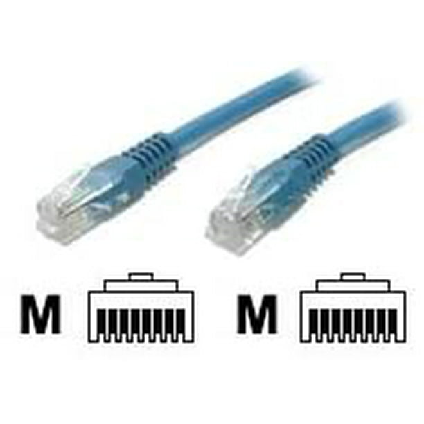 StarTech Cat5e Ethernet Cable - 12 ft - Blue - Patch Cable - Molded ...