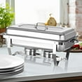 Chafing Dish Buffet Set Stainless Steel Food Warmer Chafer Complete Set with Water Pan, Chafing ...