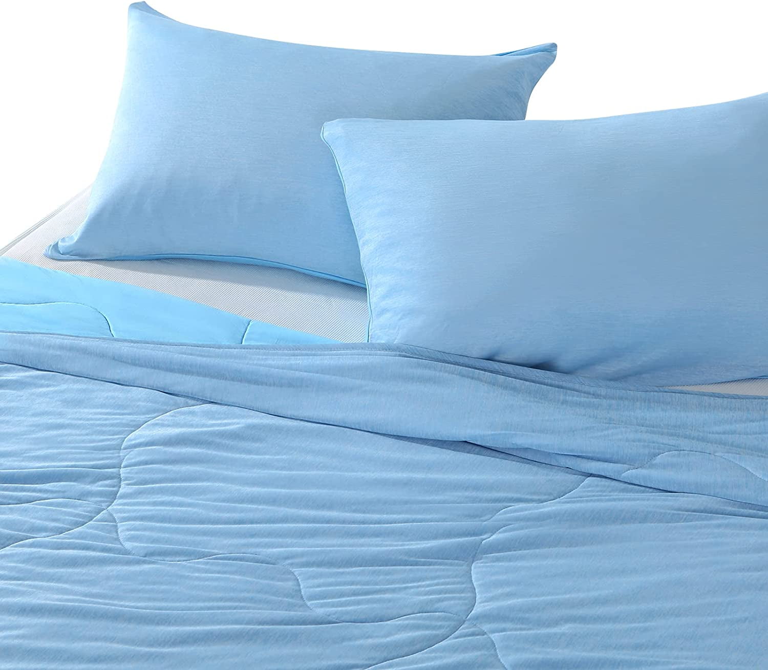 Sedona House Cooling Blanket Set with 2 Pillow Cases, Breathable ...