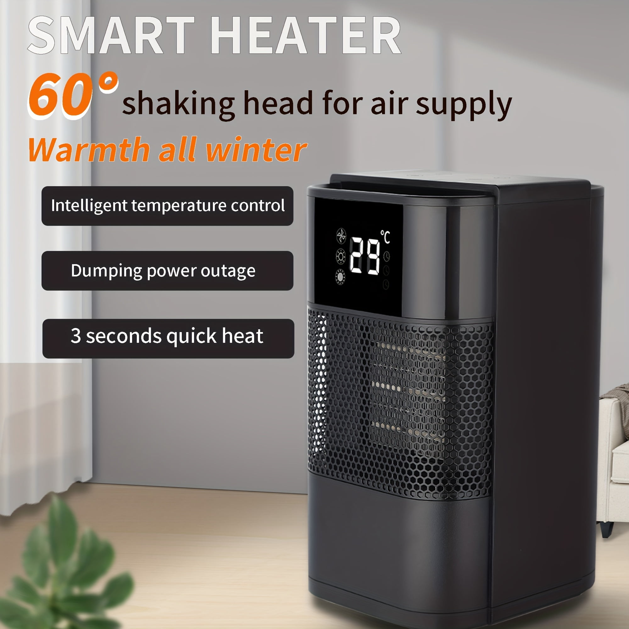 Click here for Grm 1pc Ceramic Heating Fan Heater With Heat Level... prices