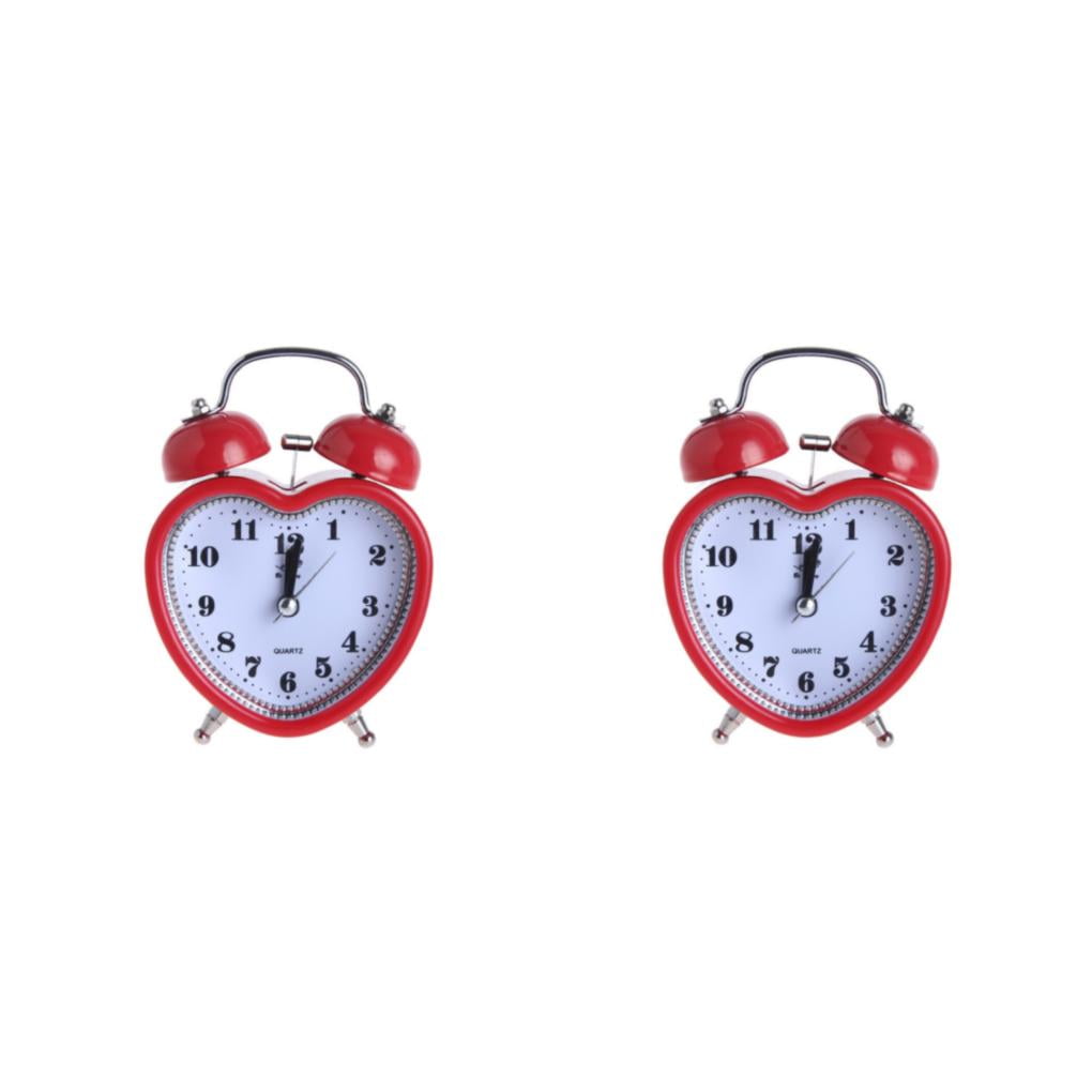 Inteprter Reloj despertador con campana de corazón, relojes digitales ...