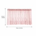 Boho Lace Small Window Curtain Valance Embroidered Solid Color ...