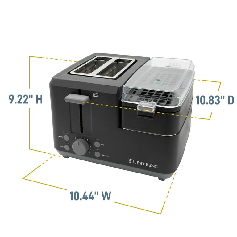 West Bend Toaster West Bend Breakfast Station Toaster With Egg Cooker ...
