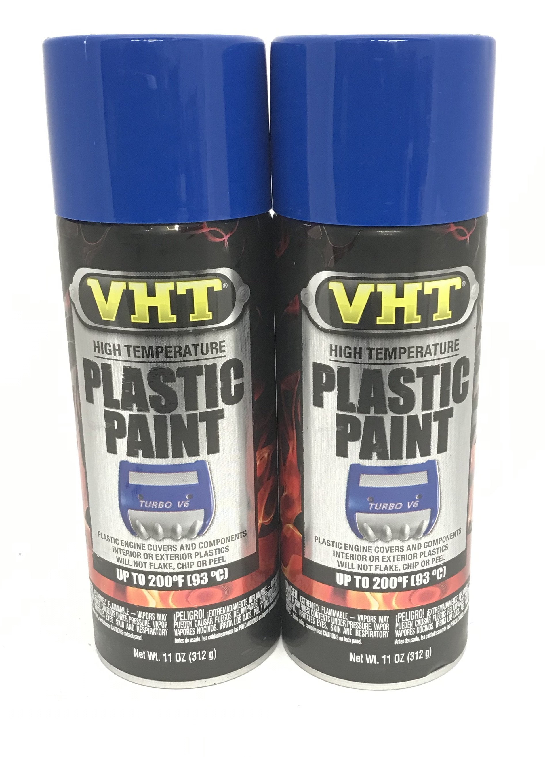 VHT SP822-2 PACK High Temperature GLOSS BLUE Plastic Paint - 11 oz ...