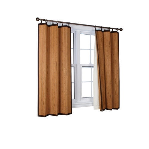 Versailles Home Fashions Bamboo Ring Top Curtain Panel - Walmart.com