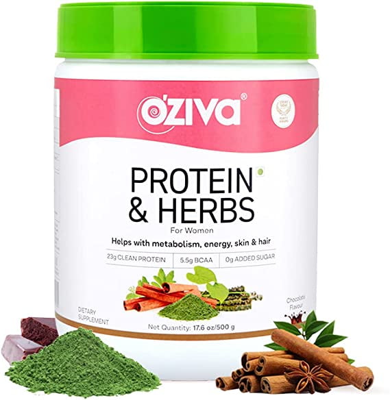 Buy OZiva Protein & Herbs for Women | Protein Powder for Weight Control ...