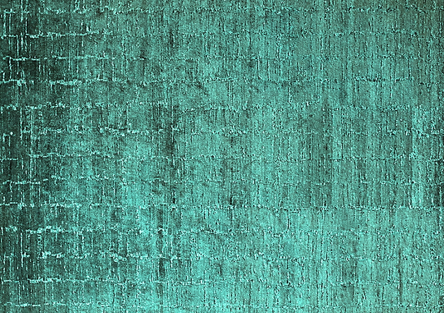 Ahgly Company Indoor Rectangle Solid Turquoise Blue Modern Area Rugs, 5 ...