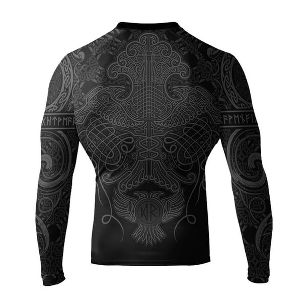 Men's Nordic Black IBJJF Approved MMA Rash Guard Small - Walmart.com