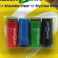 KleenSlate Attachable Erasers for Dry-Erase Markers, 4 Per Pack, 12 ...