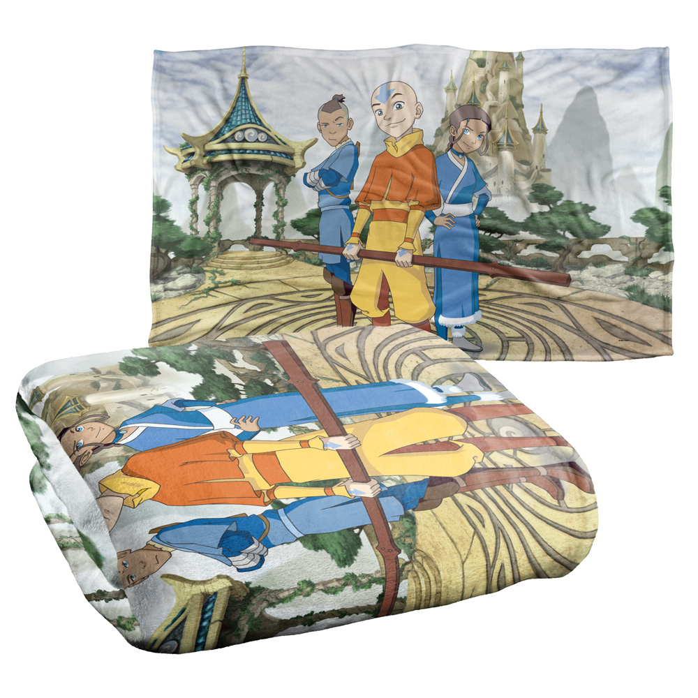 Avatar The Last Airbender Blanket, 36"x58" Cast of Characters Silky ...