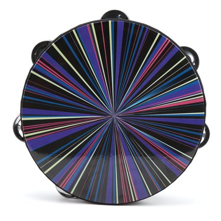 Double Row Color Hand Tambourine, Hand Tambourine 8-inch Bright Colors ...