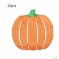 20 Count Thanksgiving Pumpkin Shaped Paper Napkins, Disposable Autumn ...