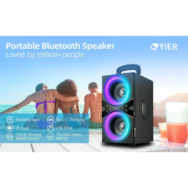 Ion Block Rocker Bluetooth Portable Speaker System With