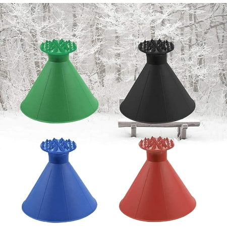 Ice Scraper Round Windshield Snow Scraper Magic Cone-Shaped Car Funnel ...