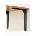 2pcs Heavy-Duty Iron L-Shaped Shelf Brackets - Right Angle Corner ...