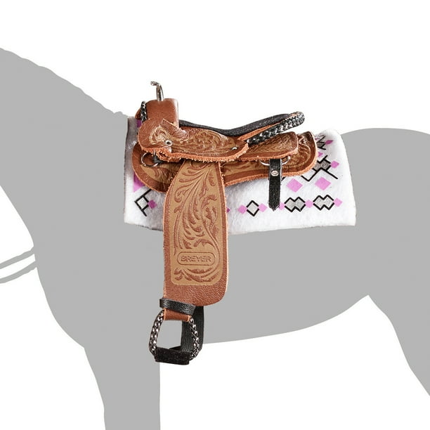 Breyer Traditional Cimarron-Western Pleasure Toy Horse Saddle - 1:9 ...