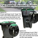American-Made The Original Can Couplers to Hook Multiple Wheeled Trash ...