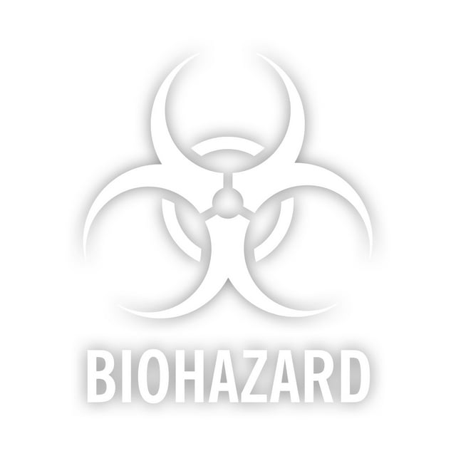 Biohazard Sticker Decal Die Cut - Self Adhesive Vinyl - Weatherproof ...