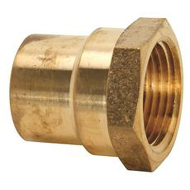 COPPER FEMALE ADAPTER, 1/2 IN. SWEAT X 3/4 IN. FEMALE, LEAD FREE per 12 ...